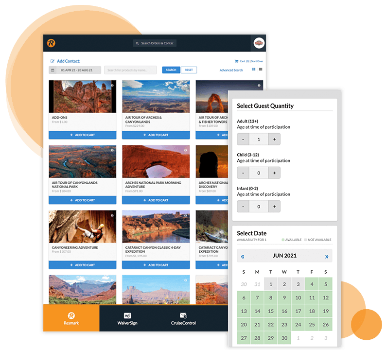 Tour Booking & Management Software | RESMARK Features